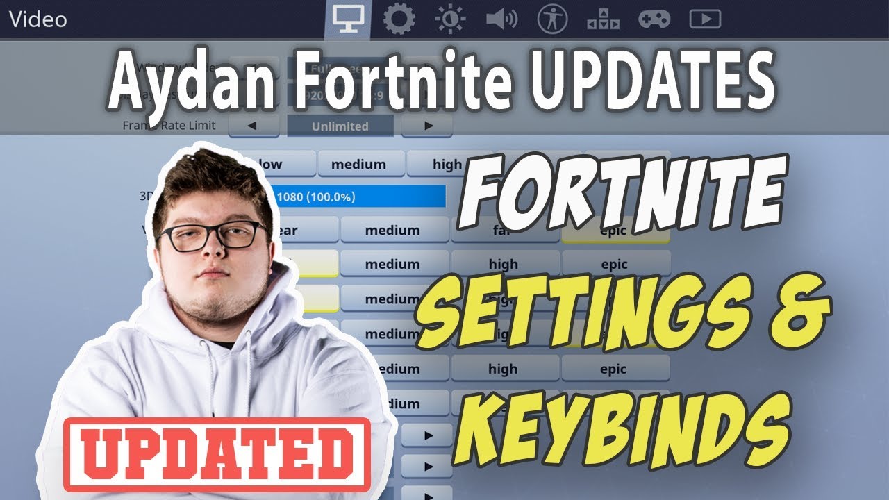 Aydan Fortnite Settings and Keybinds ( Updated 2019 ) - YouTube
