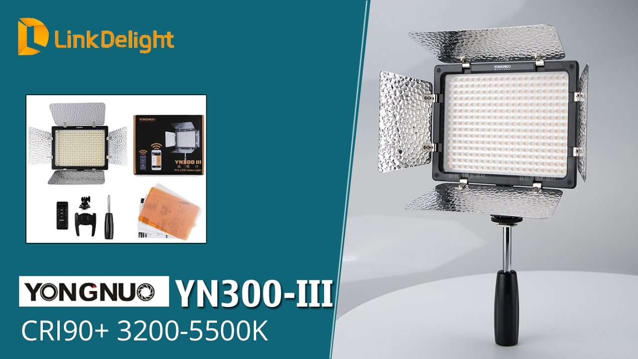 Yongnuo 300-III Bi-Color On-Camera LED Video Light -- Linkdelight.com ...