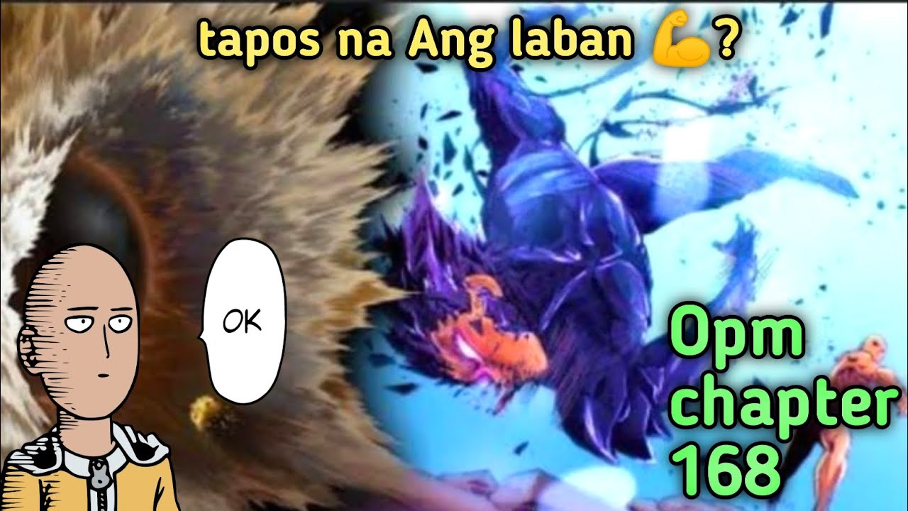 (Opm chapter 168) tapos na Ang laban ni kalbo at hero hunter Garou 👀 ...