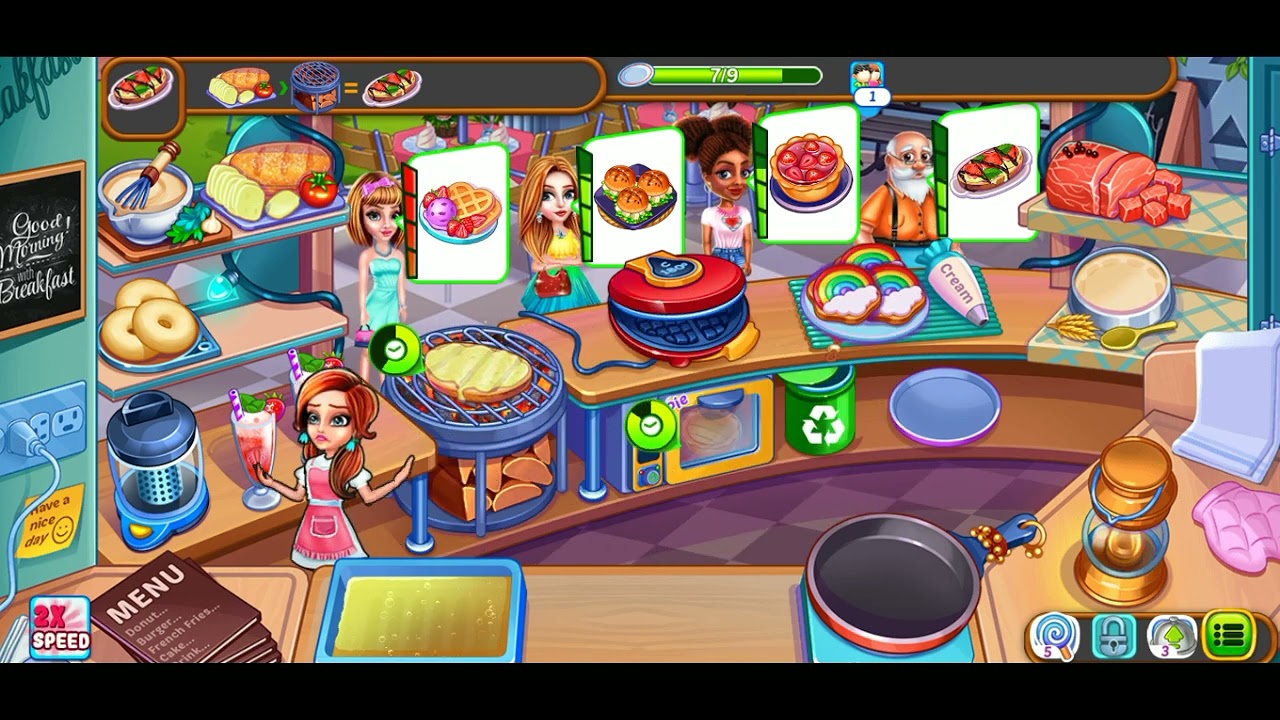 Cooking express game level 16 complete and fast - YouTube