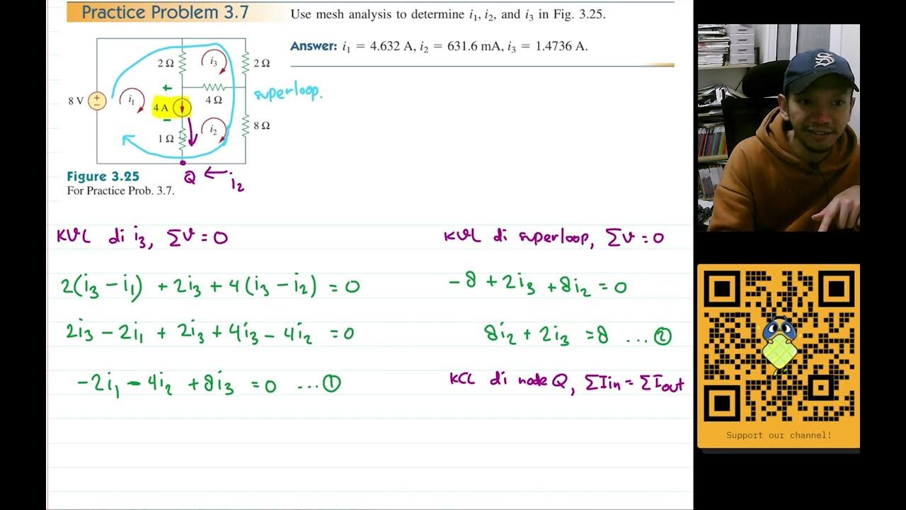 [ID] Practice Problem 3.7 Fundamental of Electric Circuits (Alexander/Sadiku) 5th Ed - Superloop ...
