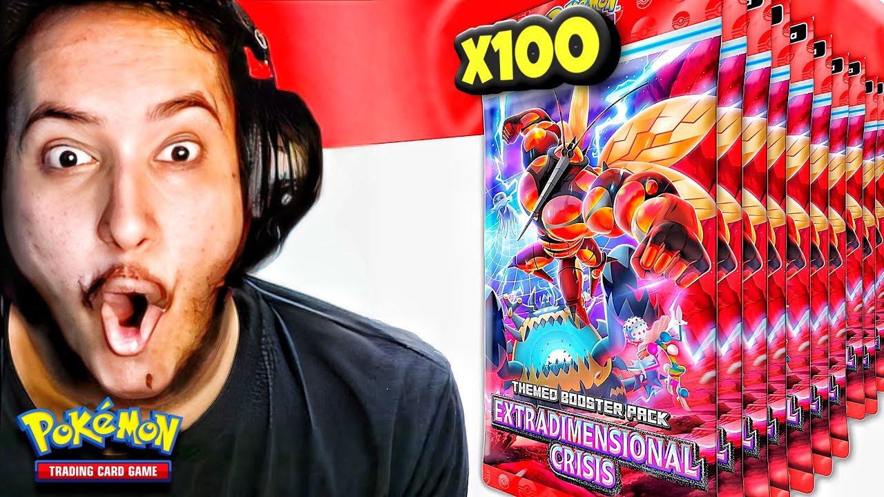 Opening 100 Extradimensional Crisis Packs in Pokémon Pocket! - YouTube