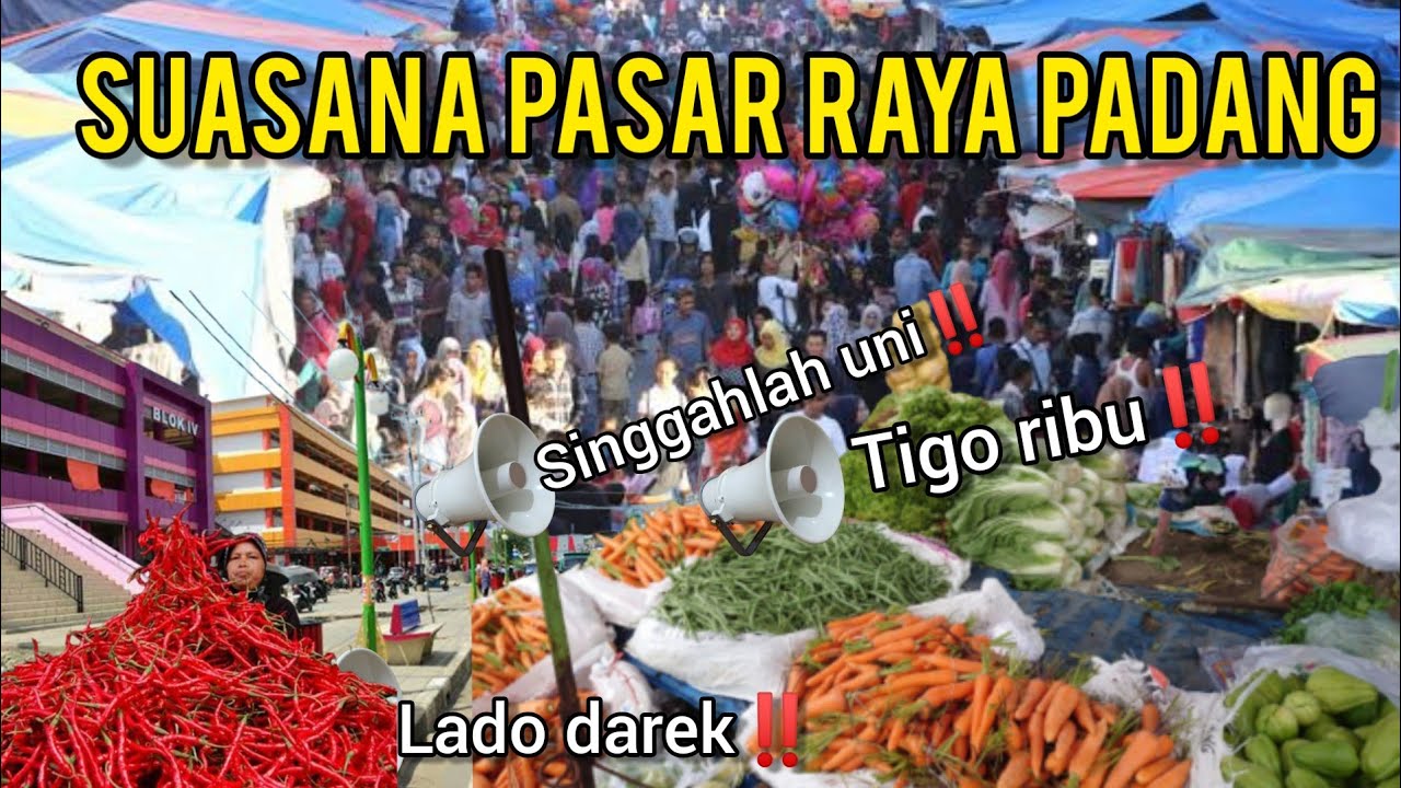seperti inilah keadaan terkini pasar raya kota Padang Sumatera barat ...
