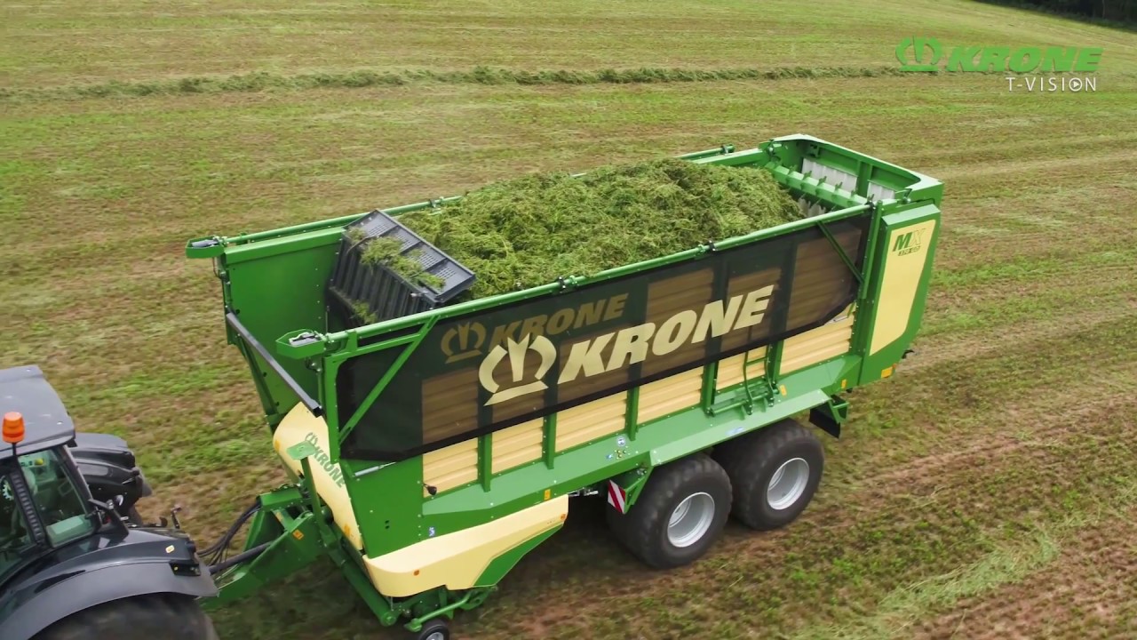 Krone MX – Self-loading and forager-filled forage wagon - YouTube
