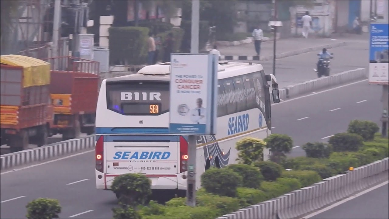 Multiaxle buses spotted at OMR - YouTube