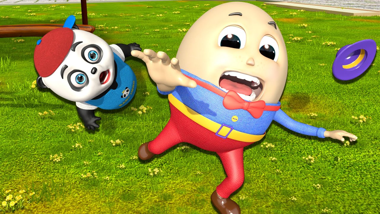 Humpty Dumpty with Baby Panda Family | Nursery Rhymes & Kids Songs ...