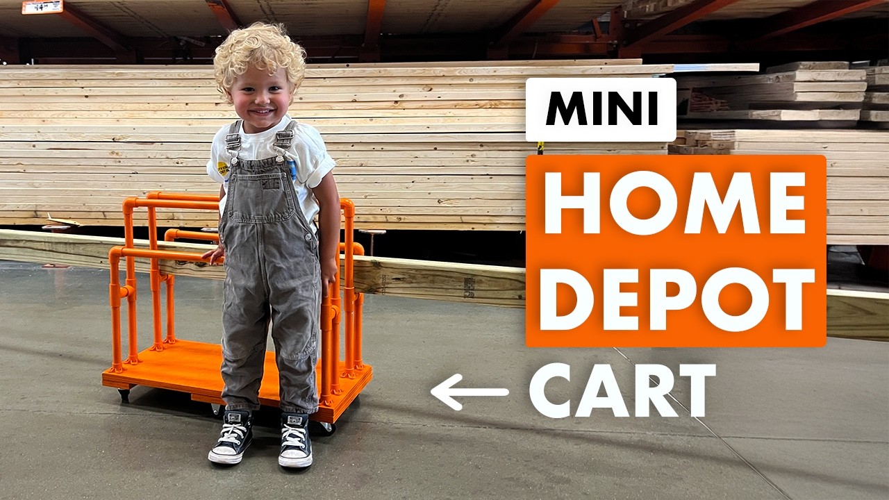 DIY Mini Home Depot Lumber Cart for Kids – Full Build & Plans! - YouTube