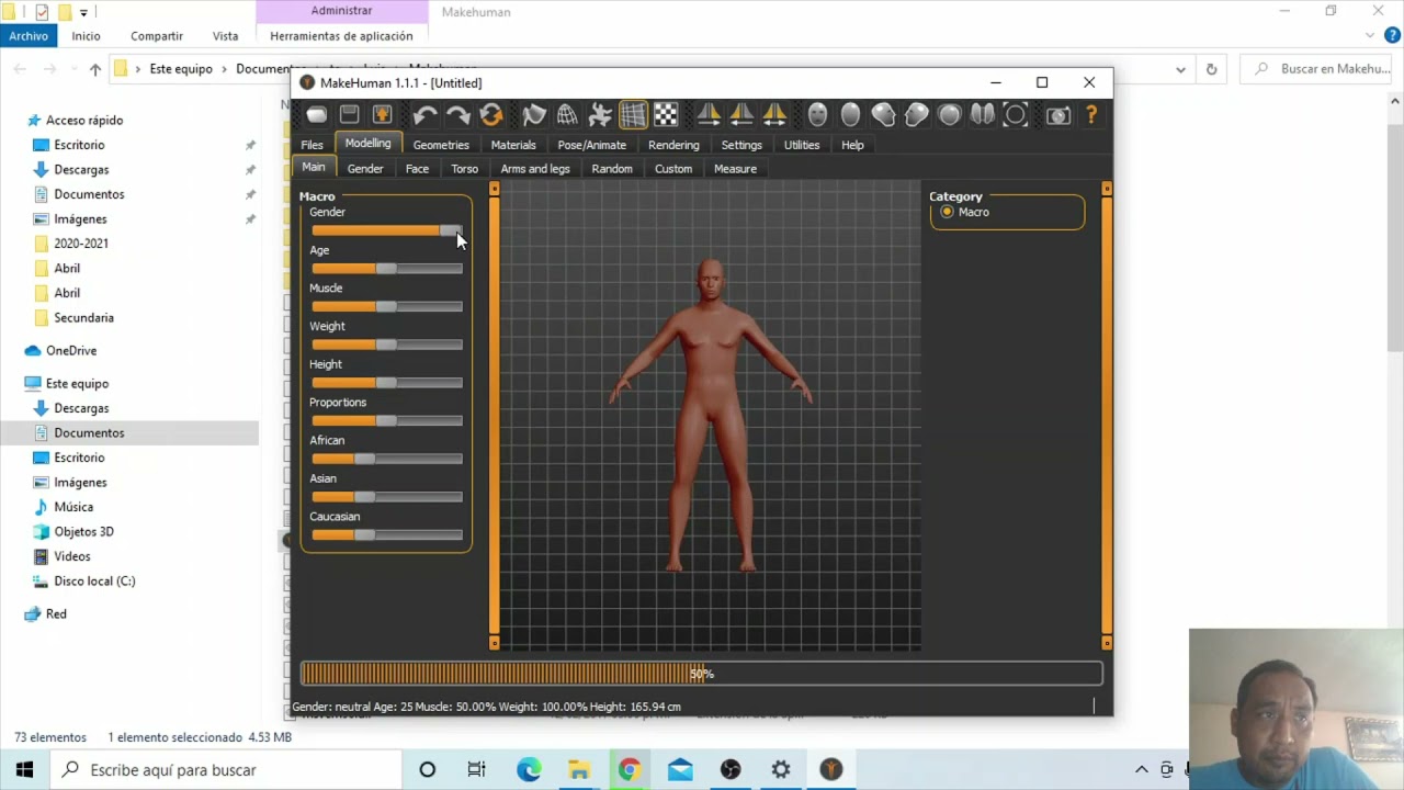 Descarga y uso (básico) de Makehuman - YouTube