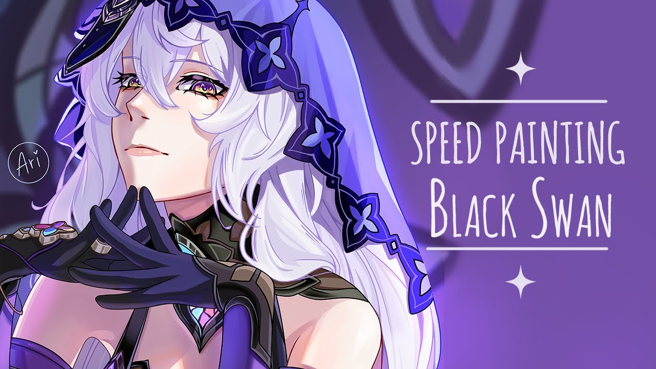 Black Swan || Photoshop Speedpaint - YouTube