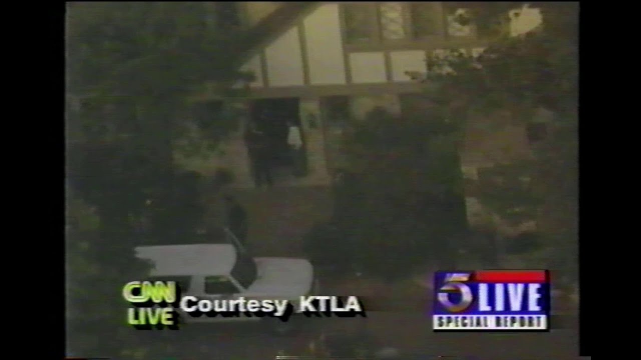 OJ Simpson 1994 Media Coverage Compilation Part 7 - THE STANDOFF ...