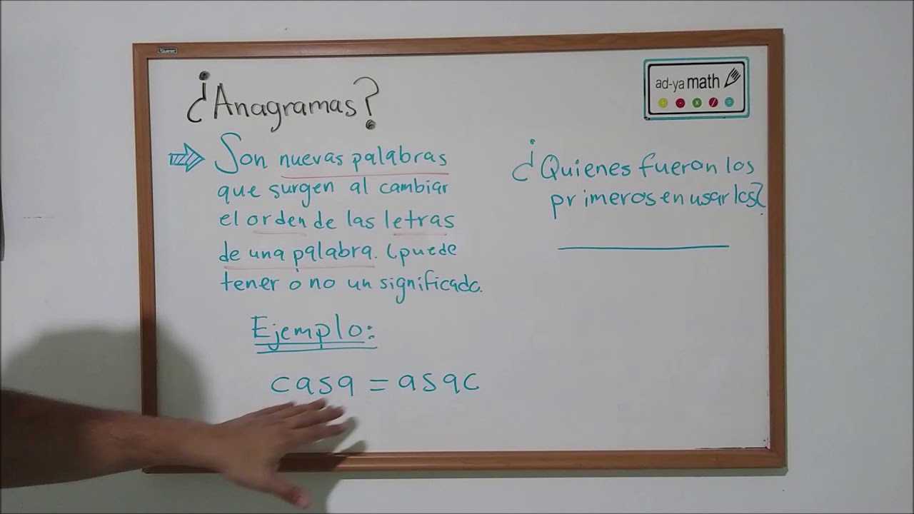 Anagramas (Concepto y Ejercicio) - YouTube