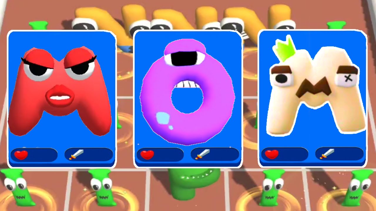 Merge ALPHABET LORE Run, Merge Alphabet Monster Fusion, Number Lore ...