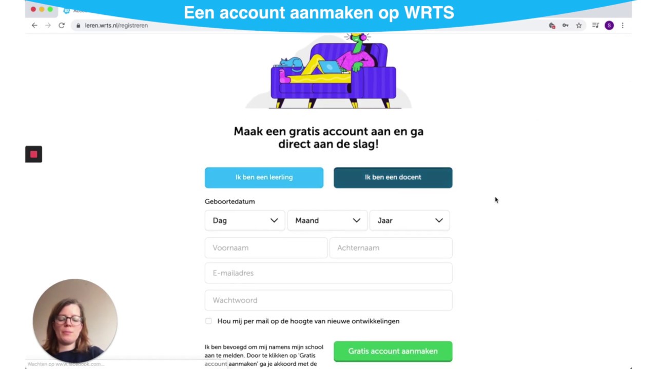 Een docentenaccount aanmaken - WRTS voor docenten - YouTube