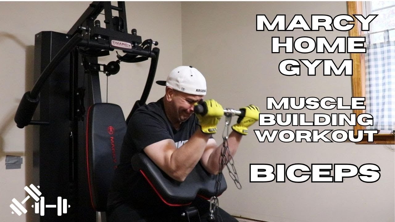 Marcy Home Gym Muscle Building Workout | Biceps - YouTube