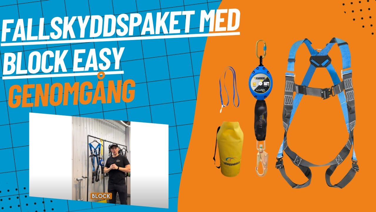 Fallskyddspaket med block Easy | Full genomgång - YouTube