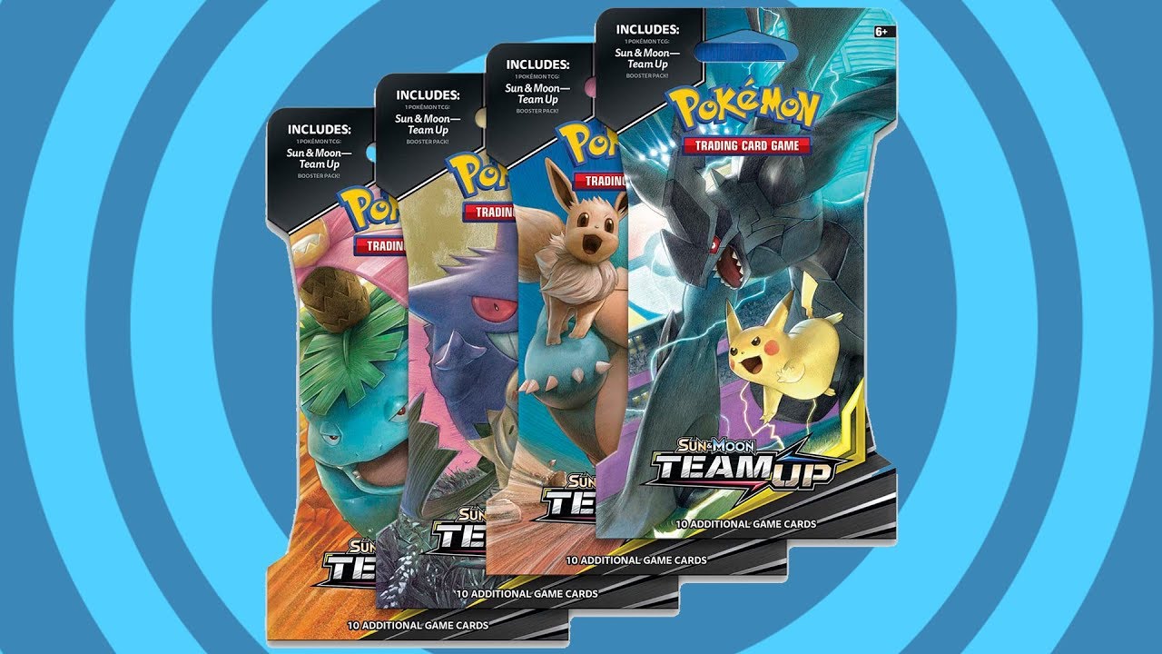 Opening Team Up Packs of Pokemon Cards! - YouTube