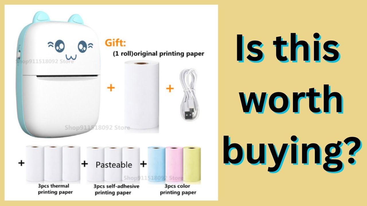 Meow Mini Label Printer, Thermal Portable Printers from Aliexpress. Is ...