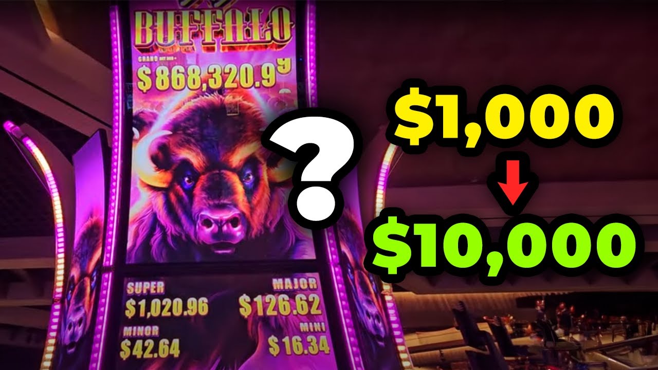 Trying to Turn $1,000 in $10,000 Playing Slots - YouTube