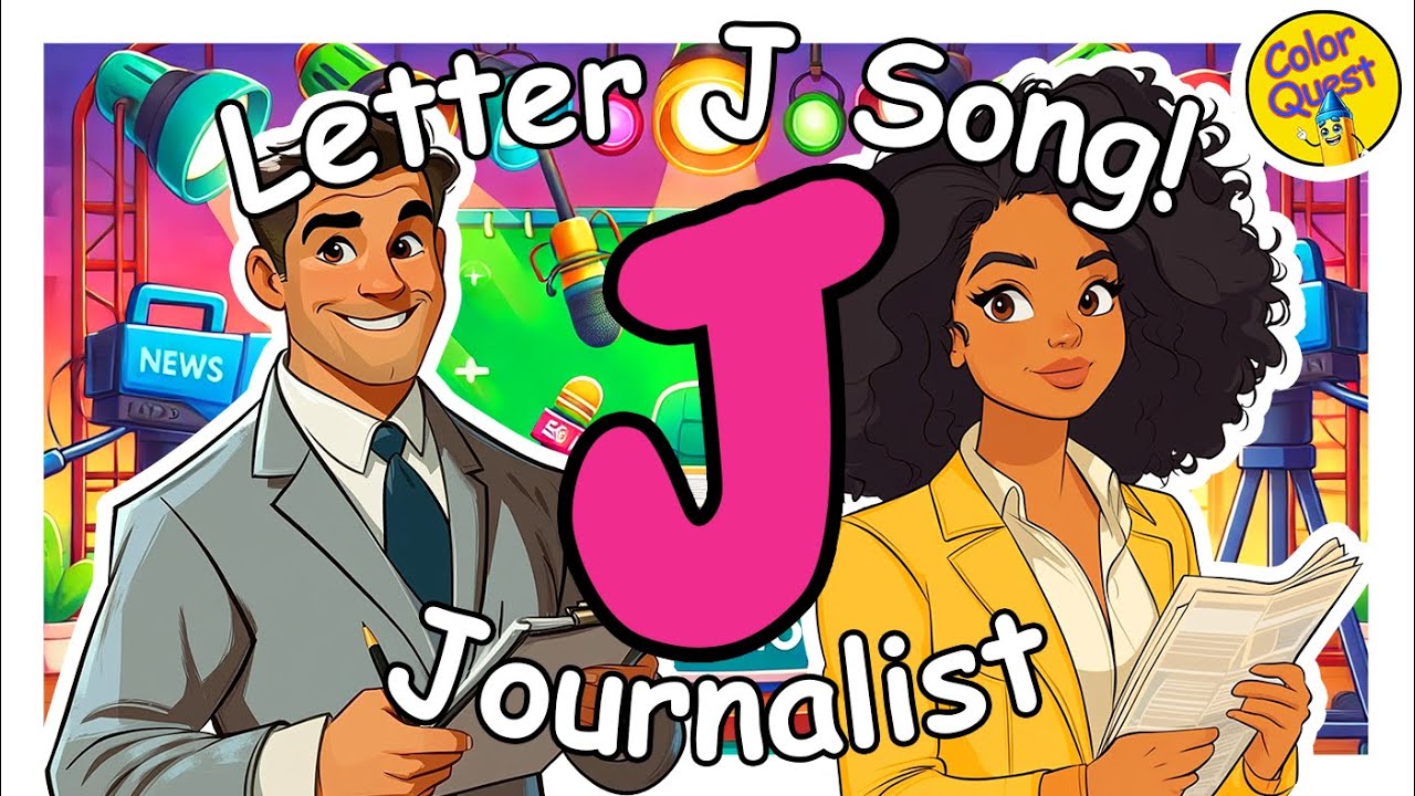 ABC Song for Kids! Learn the Letter J for Journalist! Fun Educational ...