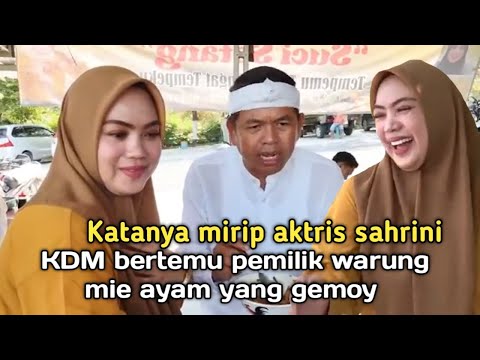 Kang dedi mulyadi bertemu pemilik warung mendoan mirip artis sahrini#kangdedimulyadi