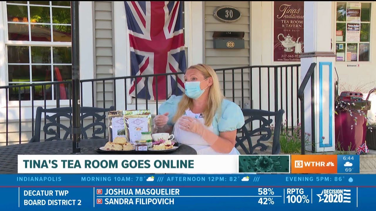 Tina's Tea Room goes virtual - YouTube