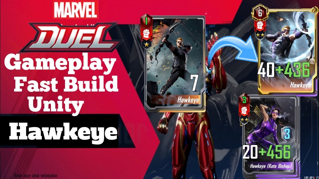 Marvel Duel | Gameplay Fast Build Combo Unity Hawkeye - YouTube