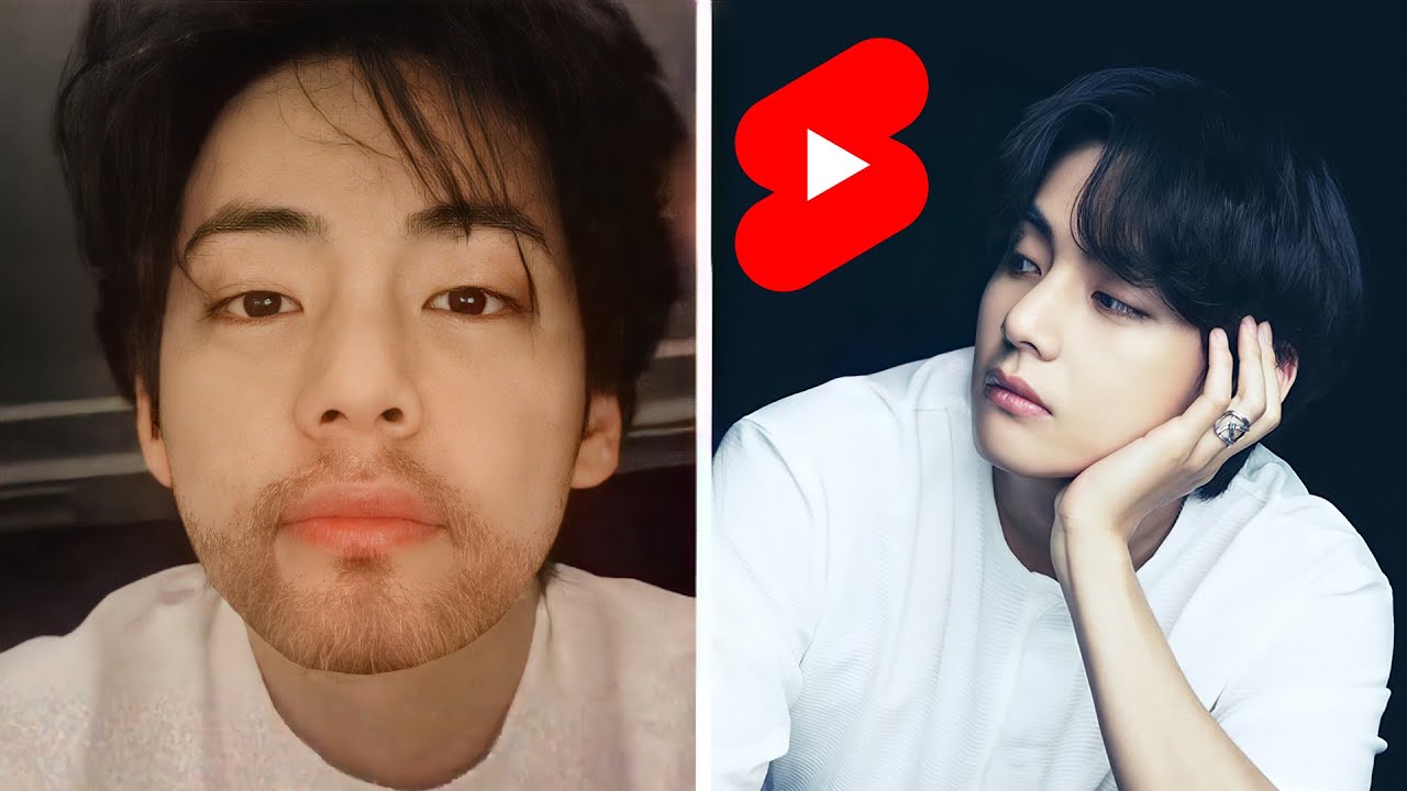 تاي ظهر باللحية💜ولماذا😱Tae with a beard #shorts - YouTube