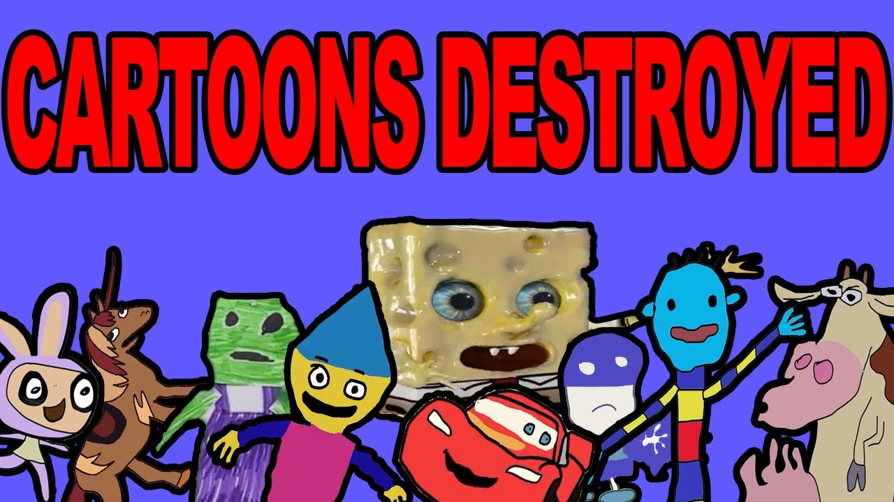 9 minutes of your favorite cartoons being DESTROYED - YouTube