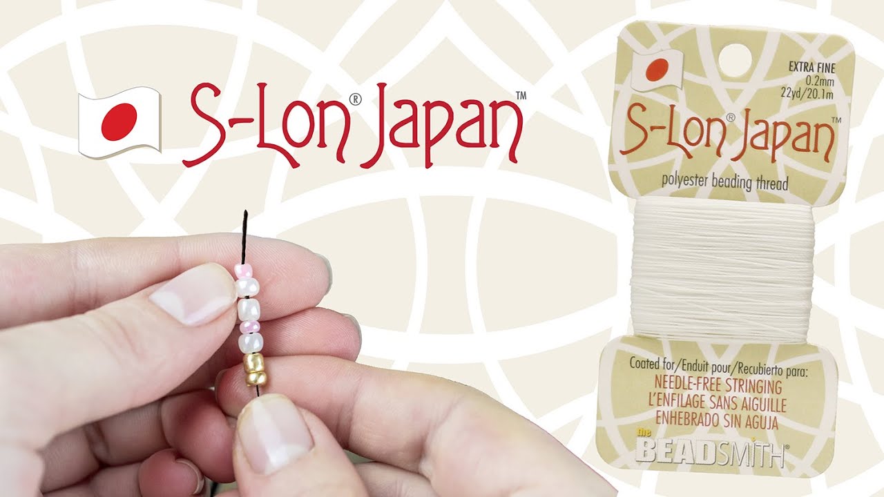 S-Lon Japanese beading thread, Needle-Free, Ideal for Knotted Jewelry ...
