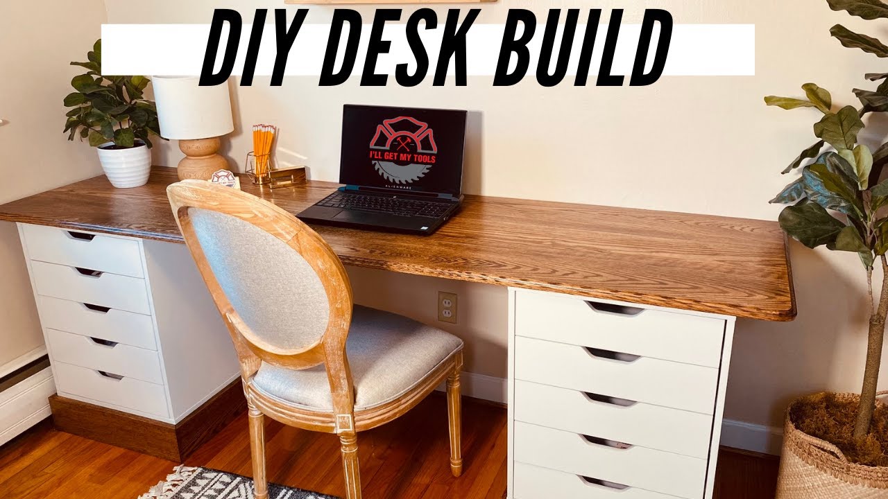 How to Build and Finish a Desktop | DIY Table - YouTube