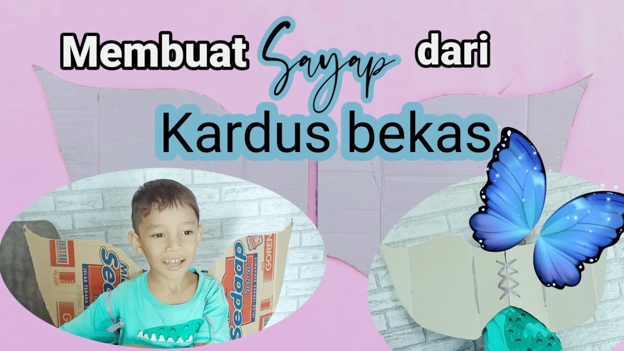Membuat Mainan Sayap dari kardus bekas, let's fly..... #kerajinantangan ...