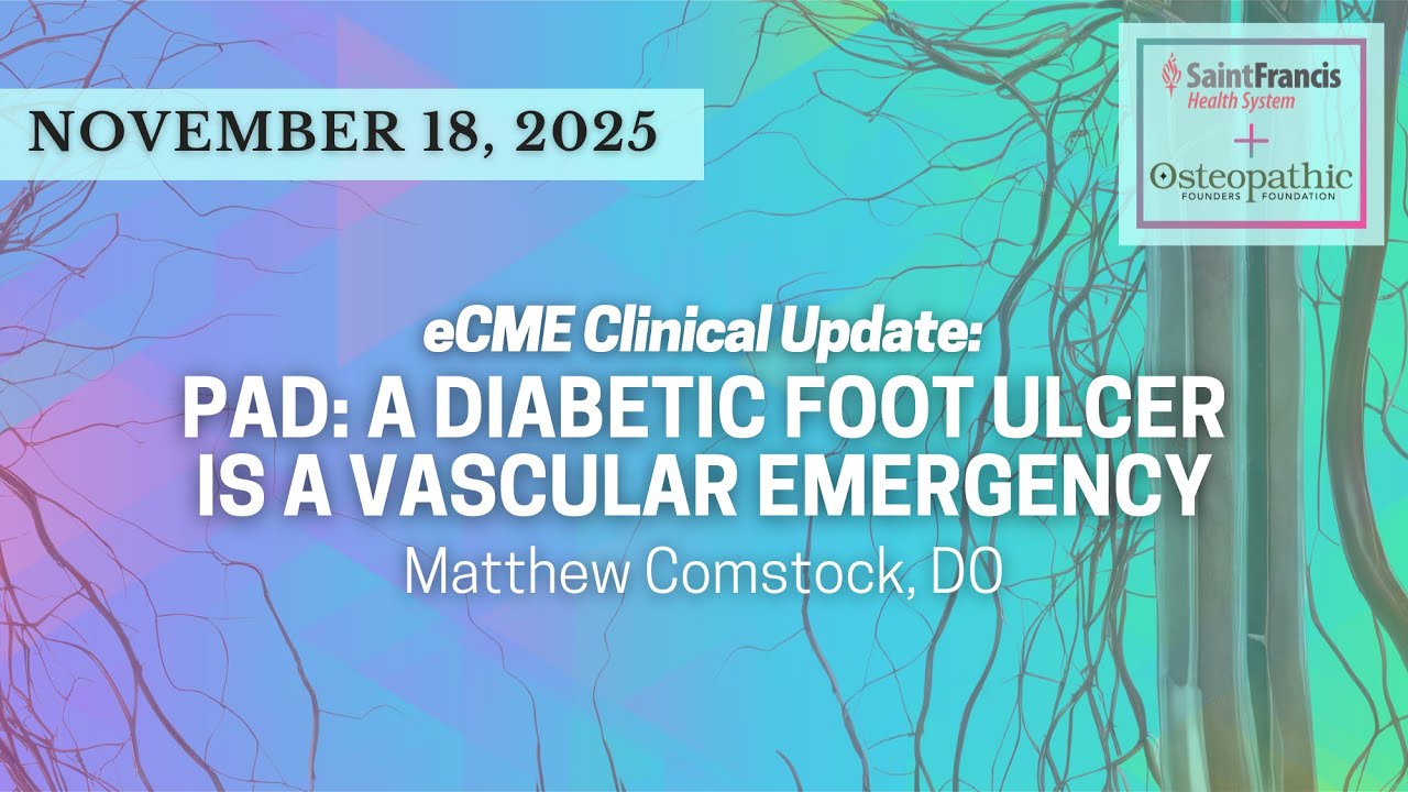 PAD: A Diabetic Ulcer is a Vascular Emergency - YouTube