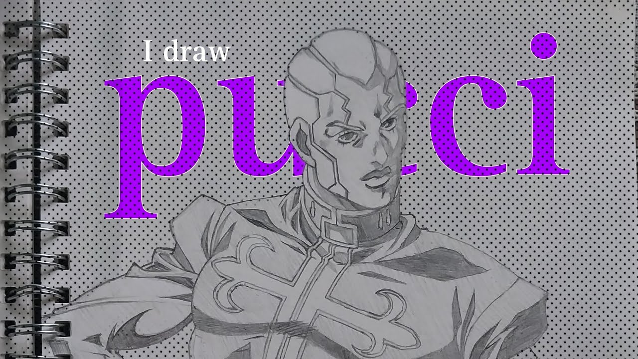I draw pucci (from JoJo's Bizarre Adventure) - YouTube