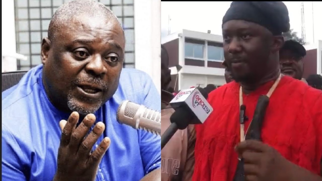 Koku Anyidoho cl@shes with NDC's Malik Basintale at Mahama's office ...