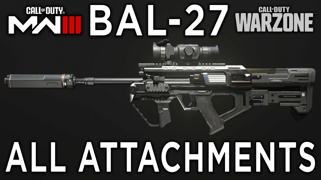 All Attachments of the BAL-27 in Modern Warfare 3 & Warzone (Season 3 ...