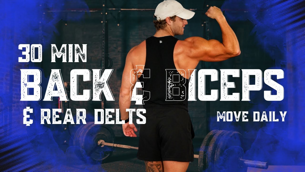 30 Minute Back, Biceps, Rear Delts with Stratton - YouTube