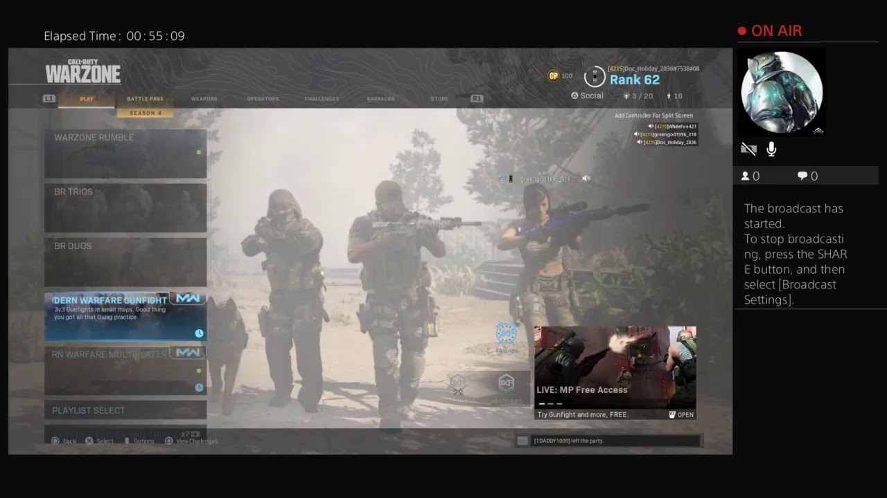 Warzone multiplayer with the crew - YouTube