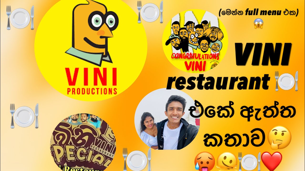 VINI production | VINI restaurant | sri lanka | enjoy with food 😋🍽🍝🍱 ...