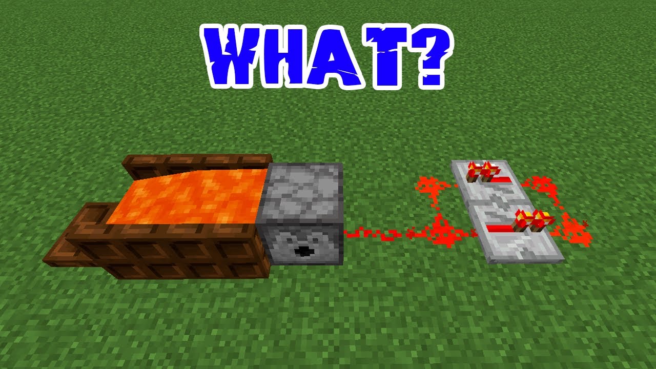 Minecraft. Ignite the arrows with lava. Redstone life hack - YouTube