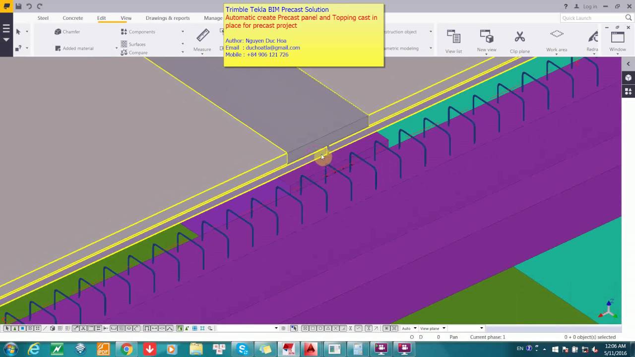 TOPPING cast in place for precast project - YouTube