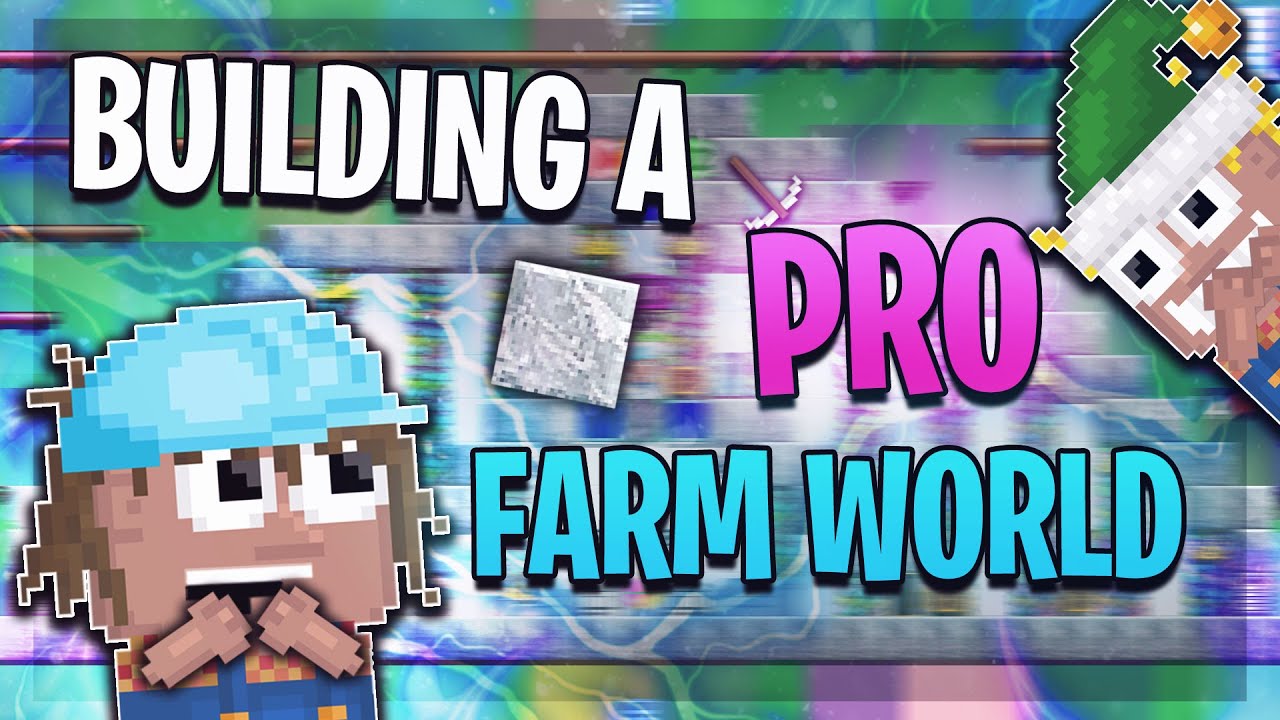 BUILDING A PRO FARM | Growtopia - YouTube
