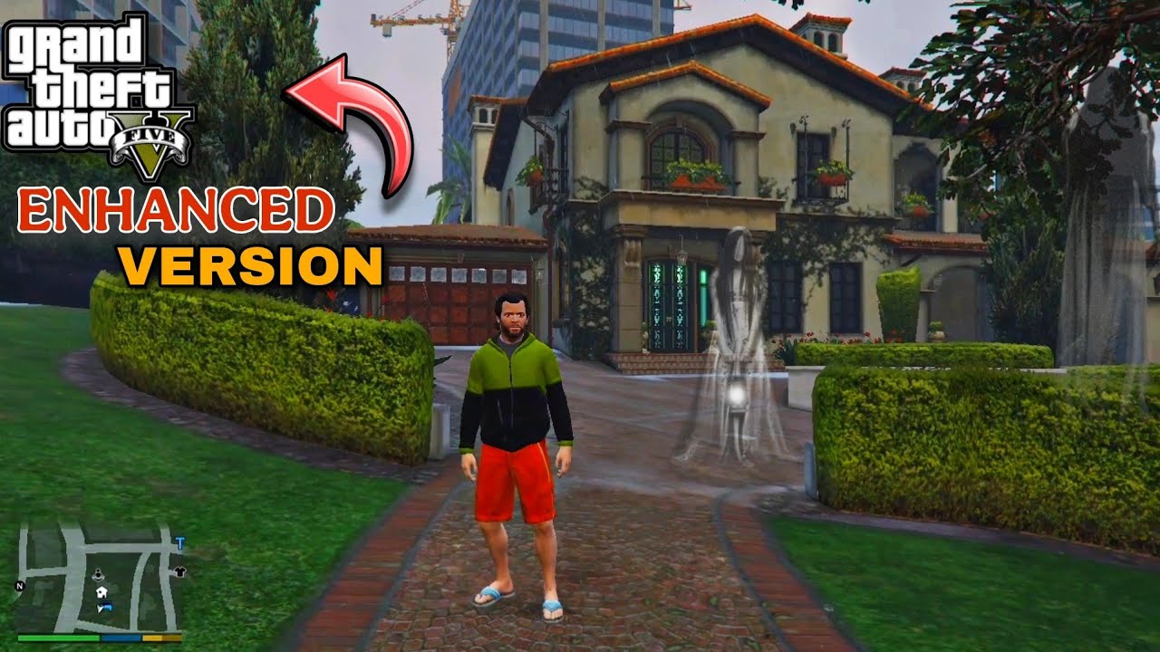 GTA V ENHANCED VERSION GAMEPLAY - YouTube