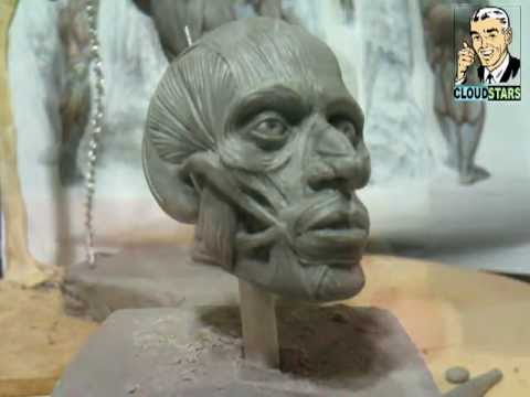 How To Sculpt Ecorche Hercules - Part 45 Sculpting The SKULL - NOSE ...