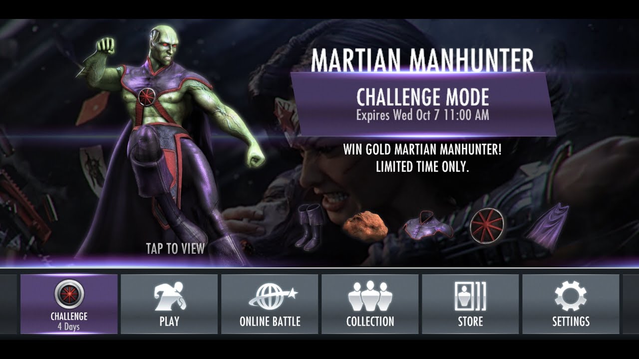 Injustice Android Martian ManHunter/ Detective Marciano Desafio - YouTube