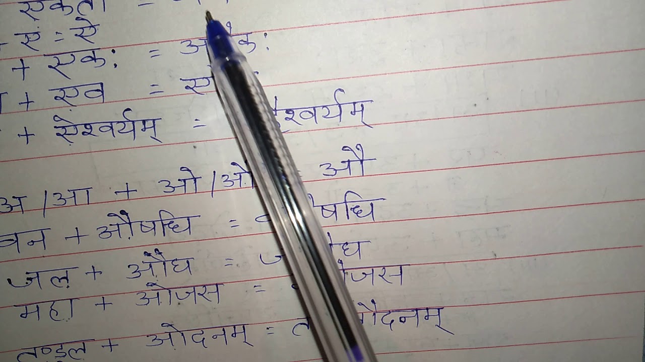 VRIDHI-SVER SANDHI (SANSKRIT GRAMMER) - YouTube