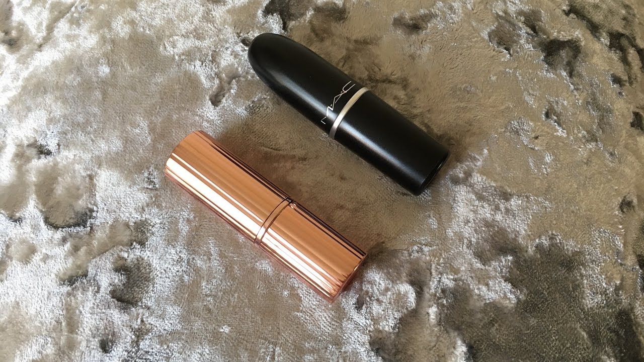 Comparison Review / Makeup Revolution Renaissance Lipstick Cliche & Mac ...