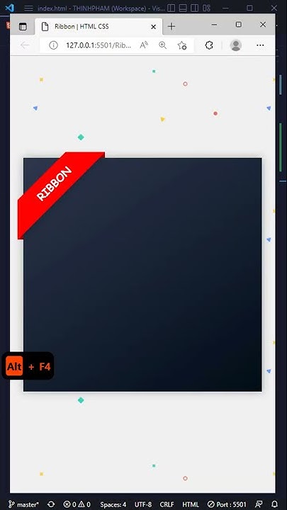 Ribbon | HTML CSS | THINHPHAM #shorts - YouTube