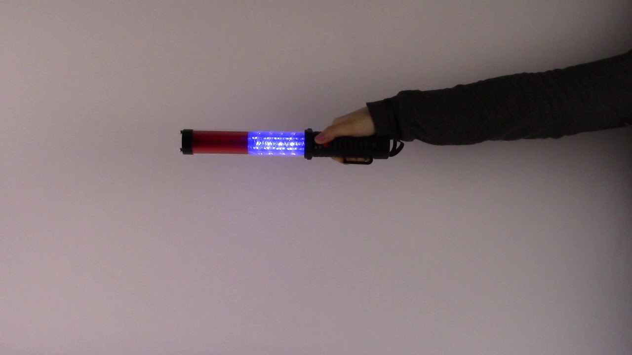 Led roodblauw toortslamp - YouTube