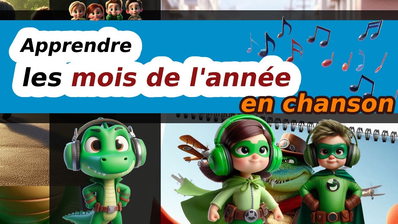 Les mois de l'année - Chanson pour apprendre - YouTube