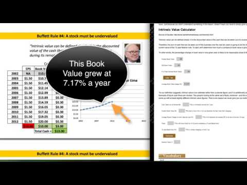 21 Warren Buffett Intrinsic Value Calculation Rule 4 - YouTube